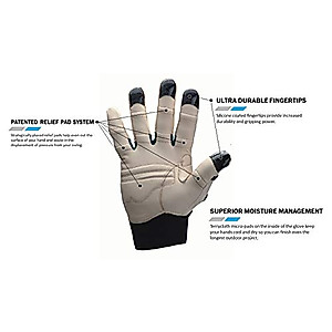 Men's ReliefGrip Gardening Premium Leather Gloves (Large)