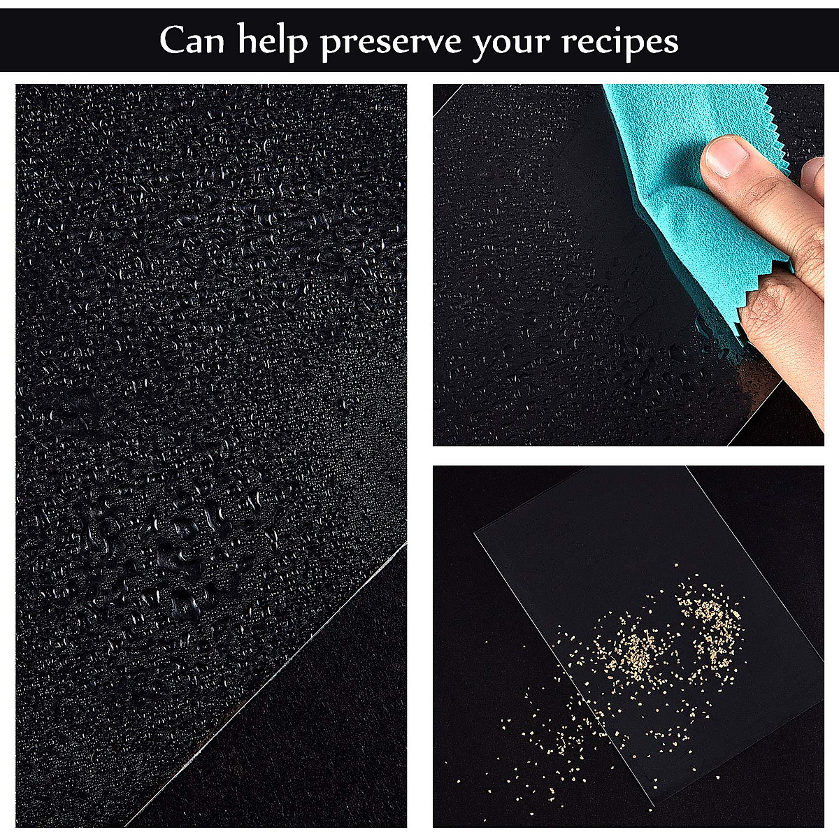 Recipe Card Protectors Kitchen Plastic Recipe Sheet Protectors Clear Recipe Page Protector (200, 5 x 3 Inch)