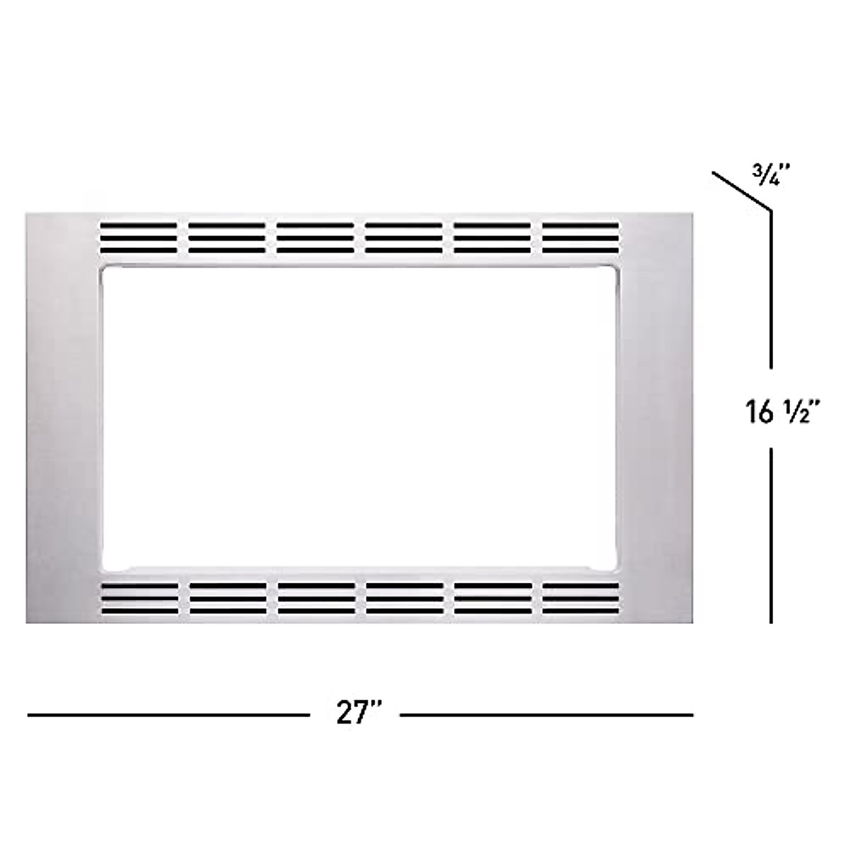 Panasonic 27” Microwave Trim Kit for Panasonic 1.1 cu ft Microwave Ovens – NN-TK623G (Stainless Steel)