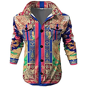 GIANTHONG Trench Coat Men Rain Coat Set for Men Men Jackets Winter Trench Coat Mens Turtleneck Jacket Purple Trench Coat Men Halloween Hoodie Comfy Blanket Hoodie Christmas Sweaters(Beige,Small)