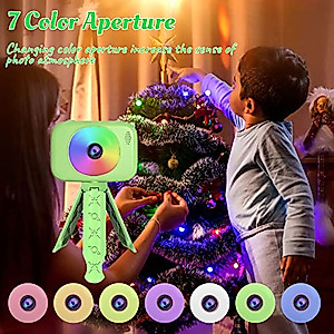 seanme Kids Selfie Camera with 32GB Card, 40MP & 1080P HD Kids Digital Camera Toys for 3-8 Year olds, Birthday & Christmas Gifts for 3 4 5 6 7 8 9 10 Year Old Boys (Green)