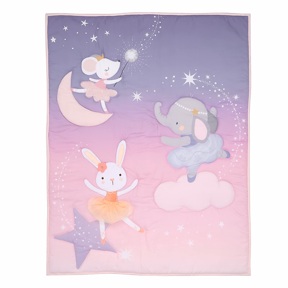 Bedtime Originals Tiny Dancer 3-Piece Ballet Baby Crib Bedding Set - Elephant