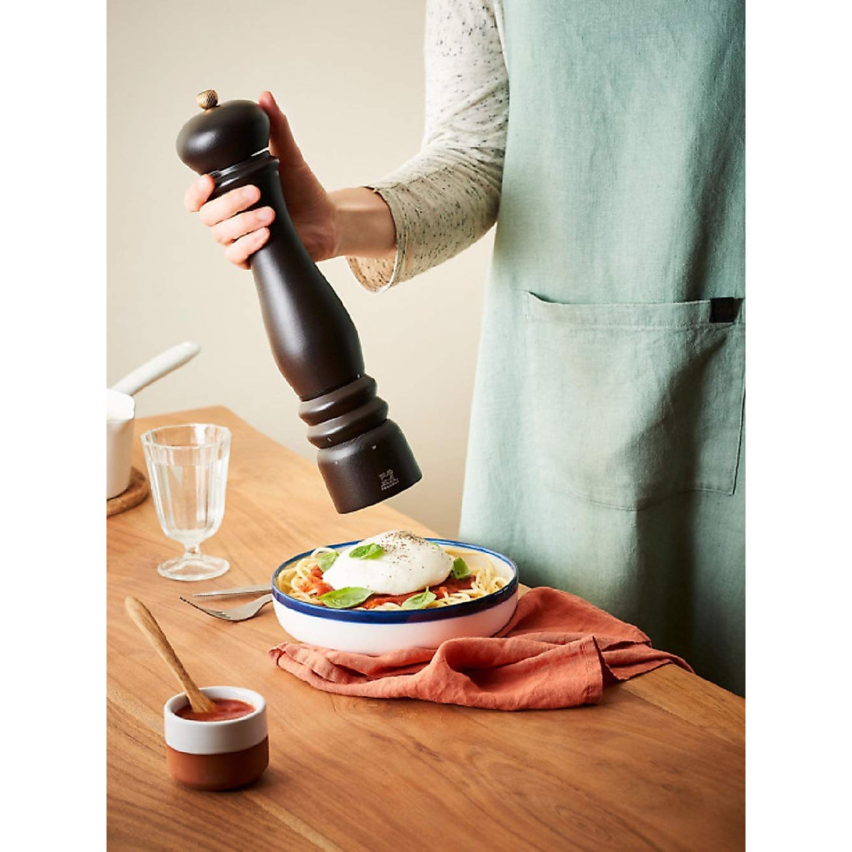 Peugeot Paris Electrique Electric Pepper Mill, 34cm/13.5in, Chocolate