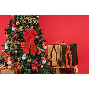 Burgundy Red Velvet Ribbons for Crafting, Valentines Wired Edge Ribbons Birthday Anniversary Ribbon Bows Wedding Craft Ribbons for Gift Wrapping Decorations Supplies