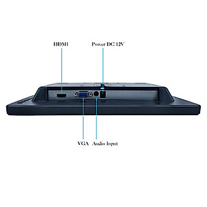 iChawk 11.6" 12" inch Monitor 1920x1080p 16:9 IPS LCD Widescreen HDMI-in VGA Built-in Speaker Plastic Shell Monitor PC Display, PS3, 4 for Ordering POS Machine Industrial Medical Equipment W116PN-253