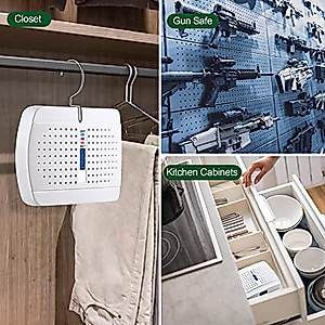 2 Pack Rechargeable Small Dehumidifier, Portable Mini Dehumidifiers for Bedroom, Bathroom, High efficiency Moisture Absorber for Closet, Bookcases