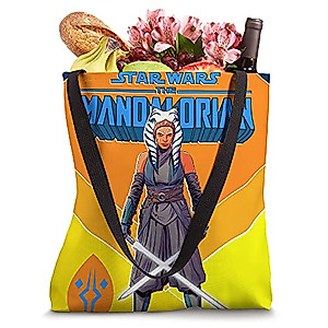 Star Wars The Mandalorian Ahsoka Tano Retro Comic Book Cover Tote Bag
