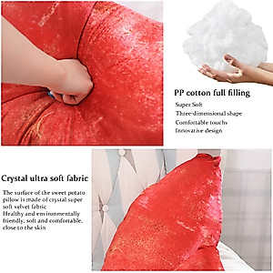 zxmbeddings Sweet Potato Plush Kawaii Potato Soft Toy Food Stuffed Pillow Plushie,11.8"