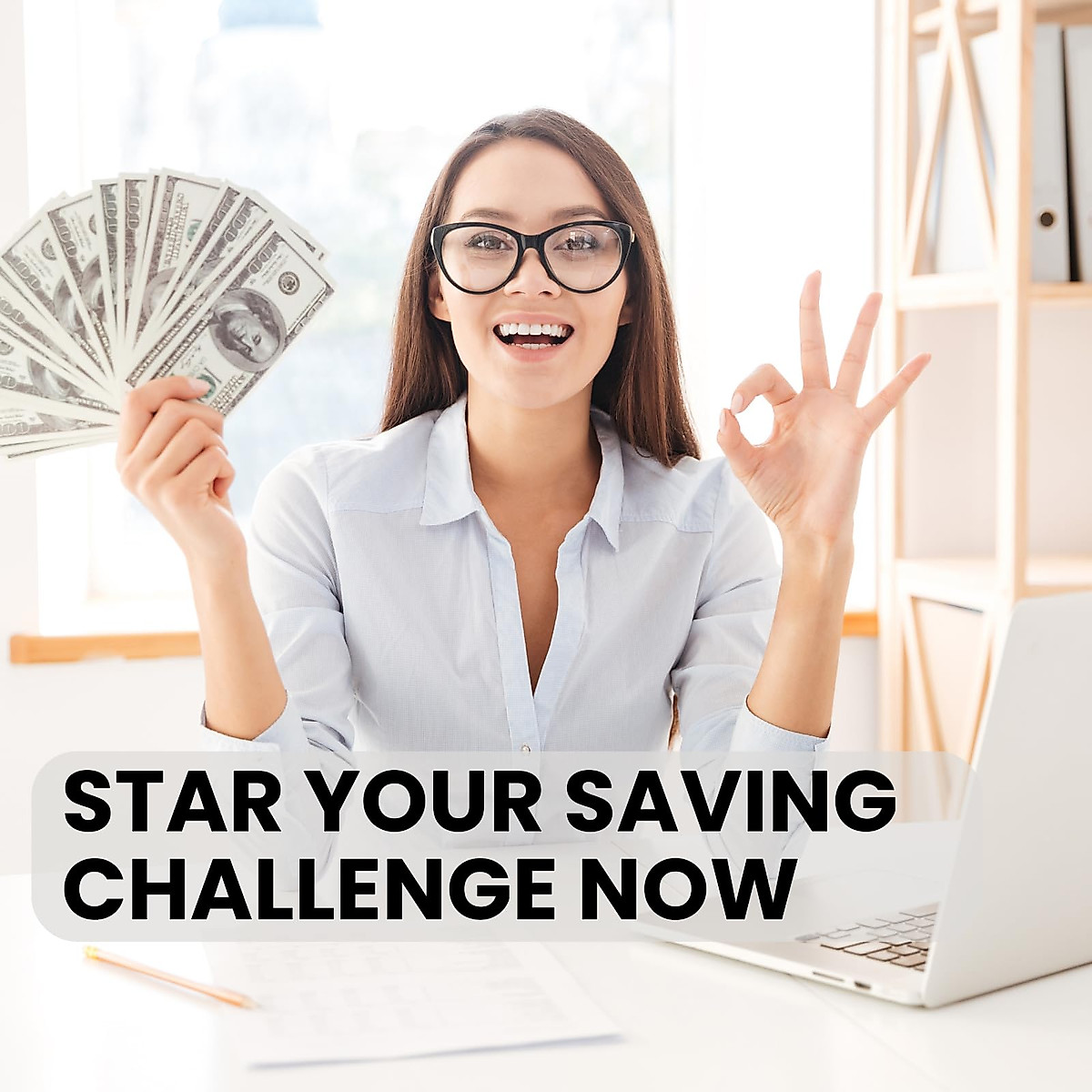 LINTRU Budget Binder with Zipper Envelopes, Money Organizer for Cash, A6 Binder with 10pcs Cash Envelopes for Budgeting, 12pcs Budget Sheets and 36pcs Stickers for Savings Binder (Ice Green)