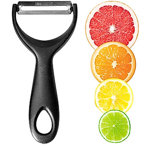 A Bar Above Professional Quality Citrus Peeler - Fruit Peeler for Oranges & Lemons - Premium Stainless Steel Bar Tool - Garnish Citrus Zester - Professional Grade Bar Tools - Orange Peel for Cocktails