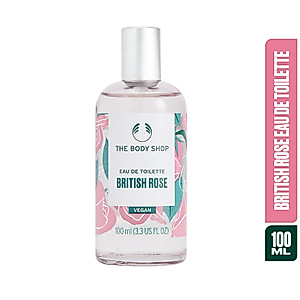 The Body Shop British Rose Eau De Toilette – Fresh Dewy Fragrance – Vegan – 3.3 oz