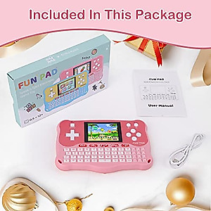 Kids Tablet/Baby Learning Pad with 102 Activities/Toddler Tablet with ABC Alphabet/Words/Music/Math Interactive Educational Electronic Toys Gifts Handheld Game for Preschool Boys Girls Ages 3-12