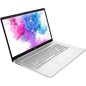 HP Laptop, 17" HD+ Anti-Glare Screen, 11th Gen Intel Core i5-1135G7, Intel Iris Xe Graphics, Long Battery Life, Webcam, HDMI, Mics, Windows 11 Home, Silver, Microfiber Cloth (16GB RAM | 1TB SSD)