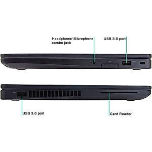 Dell Latitude E5470 14 HD, Core i5-6300HQ 2.3GHz, 16GB RAM, 256GB Solid State Drive, Windows 10 Pro 64Bit, CAM, (RENEWED)