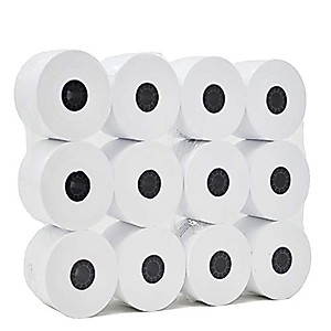 (2 Packs of 5 Rolls) 2 1/4 x 150 ft White Adding Machine Tape Paper (10 Rolls - 50 GSM) Premium One Ply Register/Adding Machine/Calculator Paper Rolls Printing Calculator 10 Key