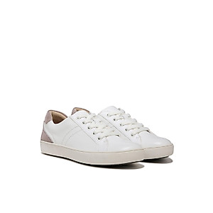 Naturalizer Womens Morrison Comfortable Lace Up Fashion Casual Sneaker,White Leather Taupe,8.5 W US