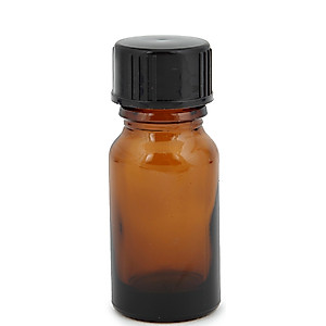 Vivaplex, 24, Amber, 10 ml (1/3 oz) Glass Bottles, with Lids