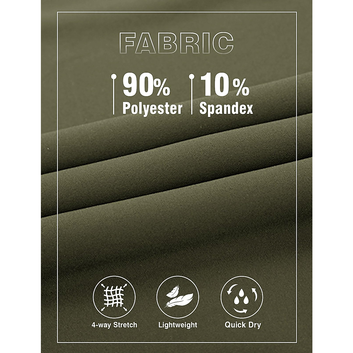 TBMPOY Men's Travel Hiking Pants Lightweight Athletic Wind Athletic Pant Windbreaker Fishing Active Jogger Green XL