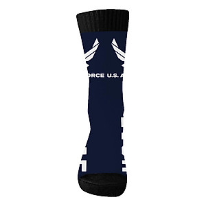 Cayyon U.S Military Air Force Socks Men's Cotton Crew Athletic Socks, Multipairs basketball socks absorb sweat and breathable sports socks 1-Pair