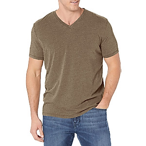 Lucky Brand mens Venice Burnout V-neck Tee T Shirt, Dark Olive, X-Large US