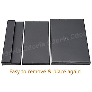 Odoria Clear Acrylic Display Box Case 9.4 Long for Pop Figures 4 Steps Dustproof