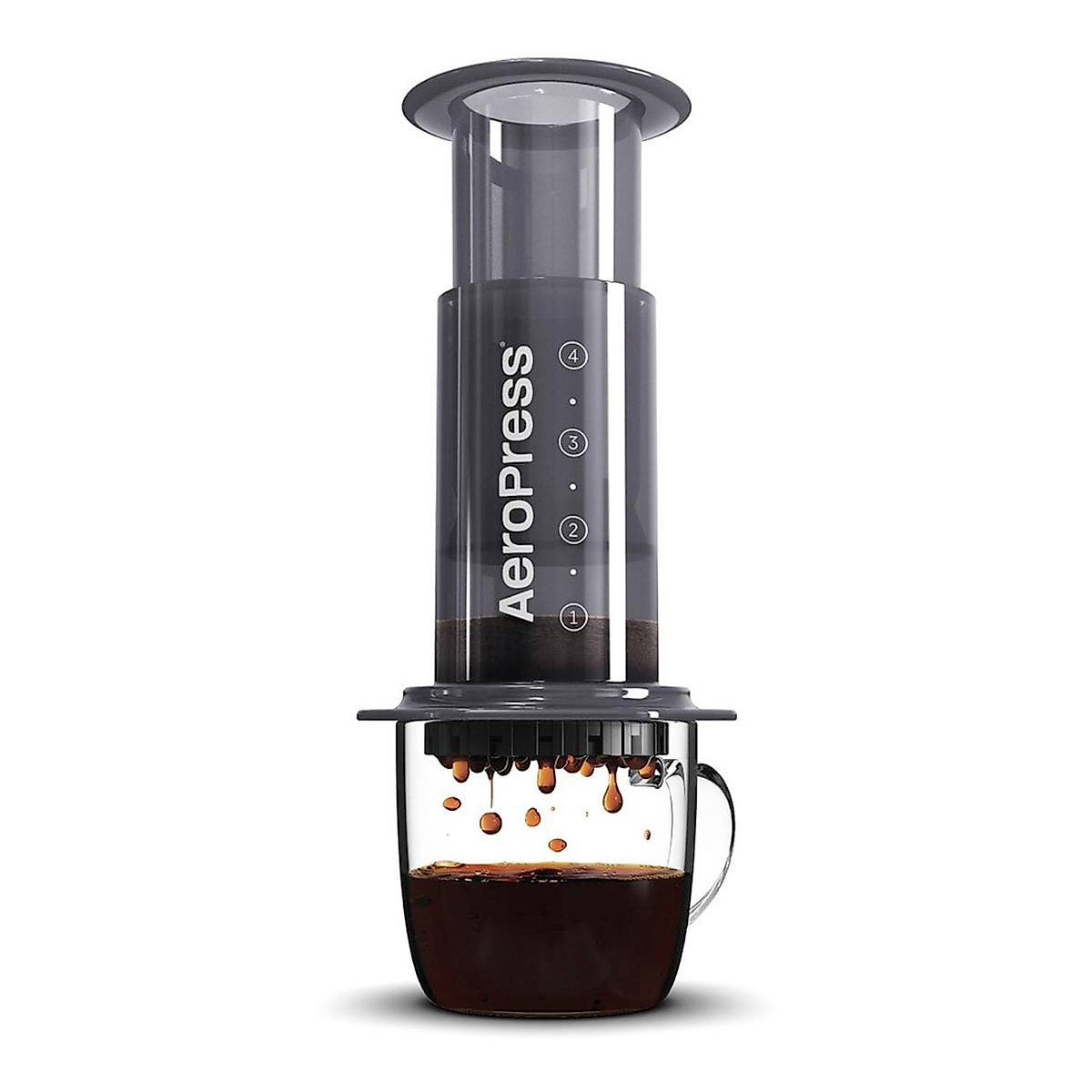 Aeropress Original Coffee and Espresso Maker, Barista Level Portable Coffee Maker with Chamber, Plunger, and Filters, Quick Coffee and Espresso Maker, Made in USA
