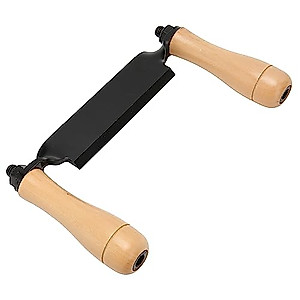 Straight Draw Knife Wooden Handle Steel Blade High Hardness Polished Draw Shave Tool Log Wood Furniture