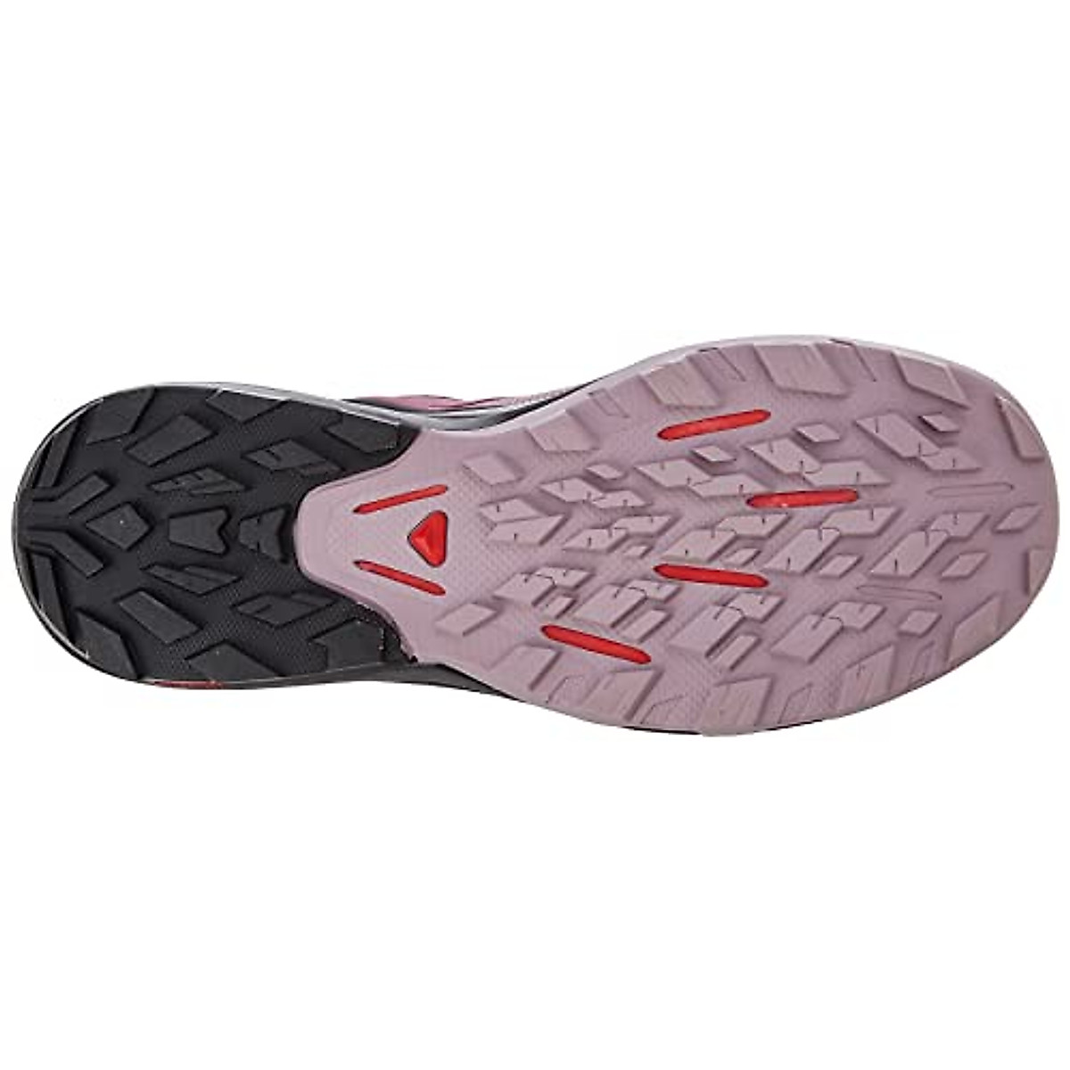 Salomon Women's OUTPULSE Gore-Tex Hiking Shoes for Women, Tulipwood/Black/Poppy Red, 8.5