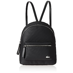 Lacoste Women's Daily Lifestyle Backpack, Black, One Size