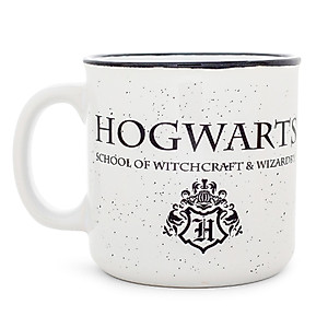 Silver Buffalo Harry Potter Hogwarts Crest Camper Ceramic Mug, 20 Ounces
