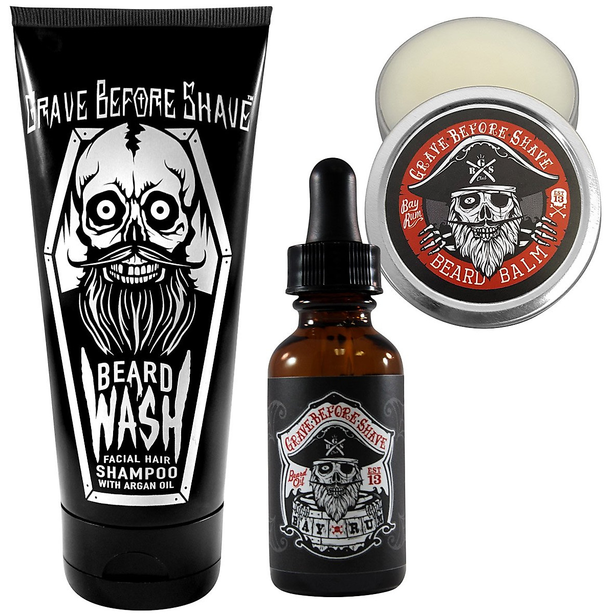 Grave Before Shave™ Beard Care Refill Pack(Bay Rum Scent)