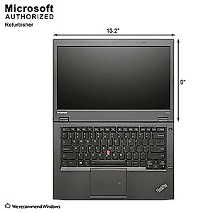 Lenovo ThinkPad T440P 14" Laptop Computer Intel i5-4300M up to 3.3GHz 8GB RAM 128GB SSD Windows 10 Professional (Renewed)