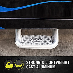 Bully AS-600-2 Polished Aluminum Universal Fit Truck Side Step Set of 4 for Trucks from Chevy (Chevrolet), Ford, Toyota, GMC, Dodge RAM, Jeep