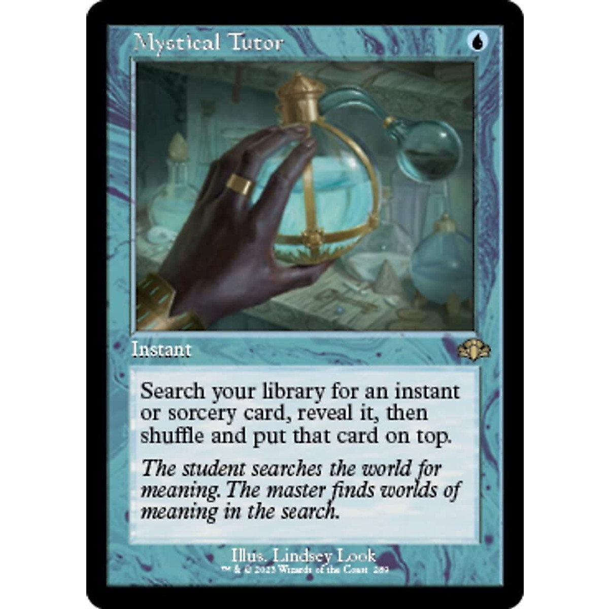 Magic: the Gathering - Mystical Tutor (289) - Retro Frame - Dominaria Remastered