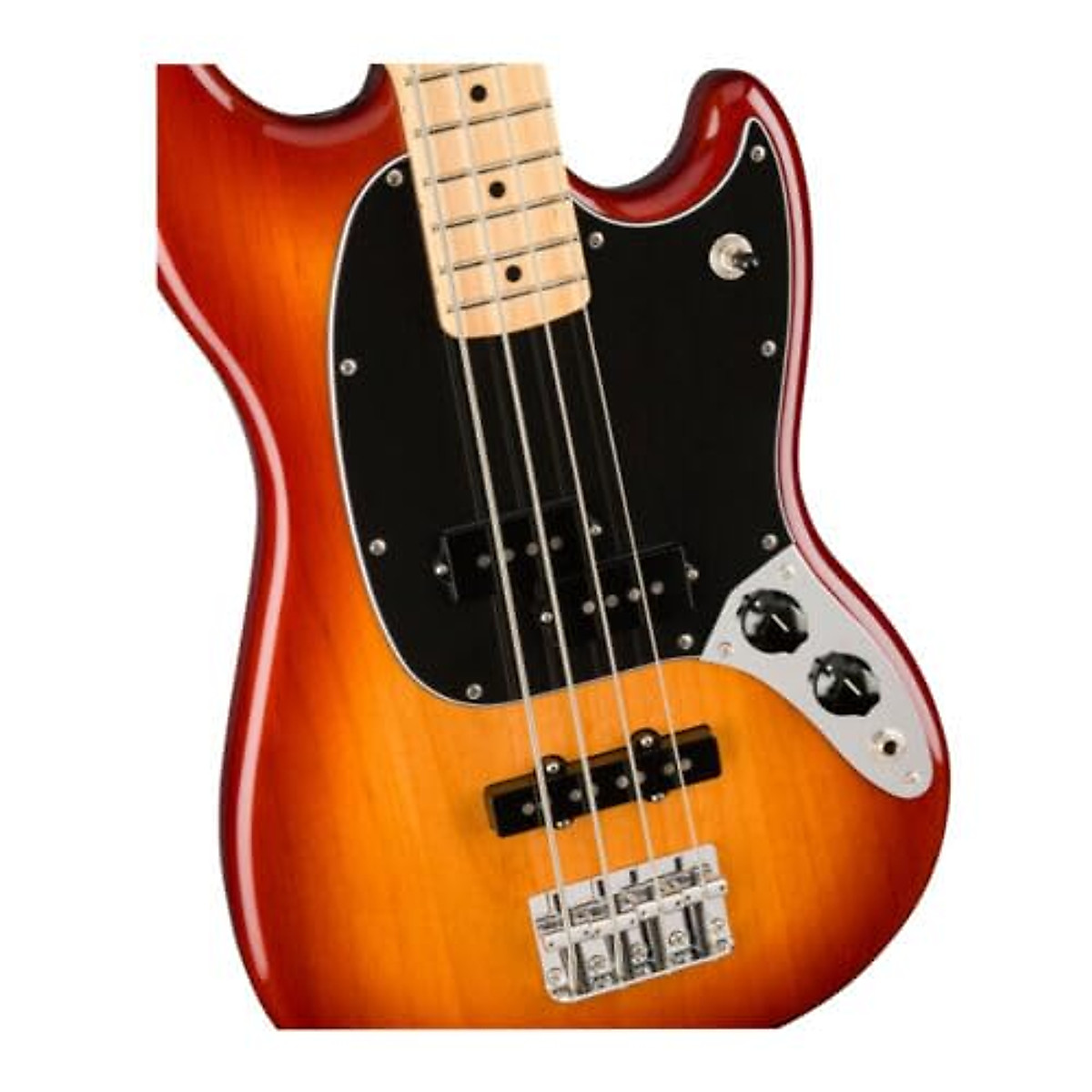 Fender Player Mustang Bass, Sienna Sunburst, Maple Fingerboard