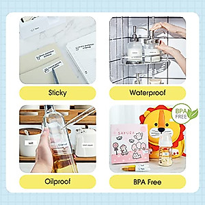 NIIMBOT Label Maker Machine Tape Included D11 Portable Wireless Connection Label Printer Multiple Templates Available for Phone Pad Easy to Use Office Home Organization USB Rechargeable (White)