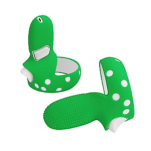 TOMSIN Touch Controller Grip Cover for Oculus Quest 2, Protective Wear-Resistant Full Grips Cover Handle Sleeve(Green)