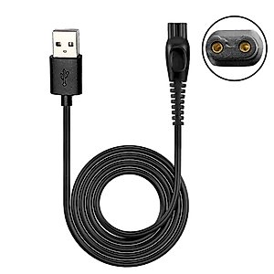 Shaver Power Cord for Philips-Norelco HQ8505 Norelco 7000 5000 3000 Series Shaver USB Charger Line 5V Replacement Charger Cord