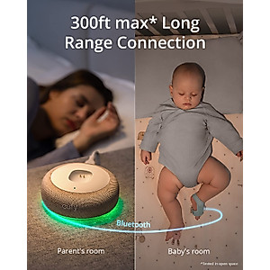 eufy Security Baby Smart Sock Baby Monitor with 2.4 GHz Wi-Fi, Track Sleep Patterns, Naps, Heart Rate, AI Cry Detection, Pan and Tilt, No Monthly Fee