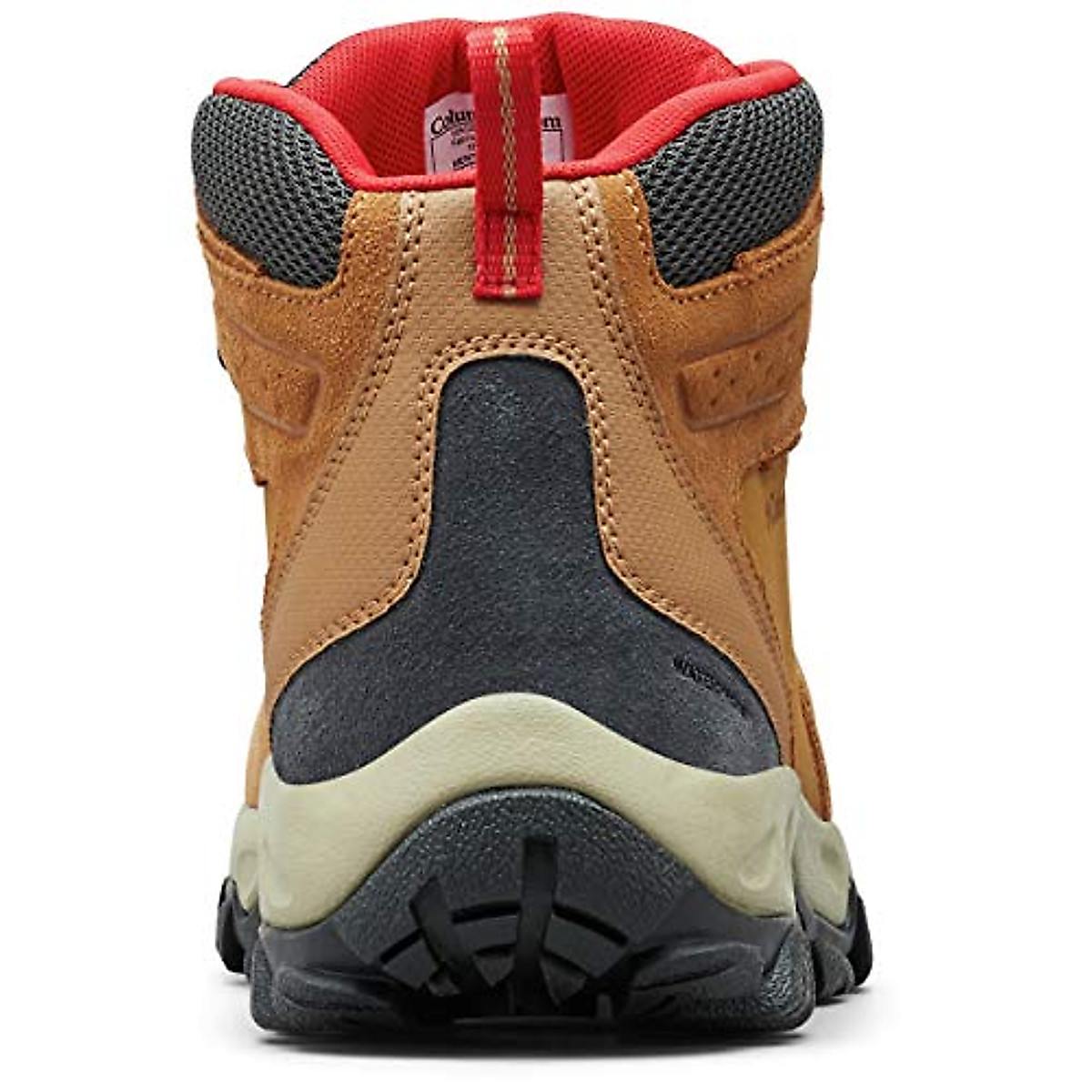 Columbia Men's Newton Ridge Plus II Suede Waterproof Boot, Breathable with High-Traction Grip,elk/mountain red,17