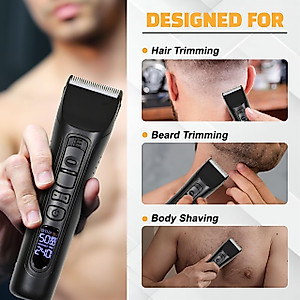 Brio Beardscape V1 Beard Trimmer for Men Professional with Low Friction Ceramic Blade, Cordless Professional Hair Trimmer for Barbers with 4 Hrs of Long Battery Timing, Ideal for Beard & Body (Black)