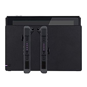 eXtremeRate Firefly LED Tuning Kit for Nintendo Switch Joycons Dock NS Joycon SL SR Buttons Ribbon Flex Cable Indicate Power LED - Violet (Joycons Dock NOT Included)