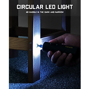 Fanttik S1 Capsule 3.7V Cordless Screwdriver, Electric Screwdriver, Max 5 N.m, 320 RPM Motor, 5 Pcs Double-Ended Bits, Compact Design, LED Light, 1/4''Hex, Idea Tool for Furniture, Appliances-Grey