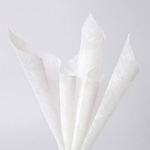 BBJ WRAPS Korean Wrapping Paper Gift Flower Wrapping Cotton Waterproof Bouquet Packaging Tissue Paper Florist Supplies 15 Sheets, 22.8 x 22.8 Inch (White) Product Name