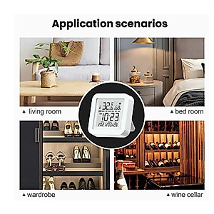 Wi-Fi Temperature Hygrometer Sensor, Thermometer Humidity Hubs & Controller, If Link with a TUYA Plug or IR Remote, Smart Control Heating Fan Cooling Humidifier & dehumidifier Compatible with Alexa