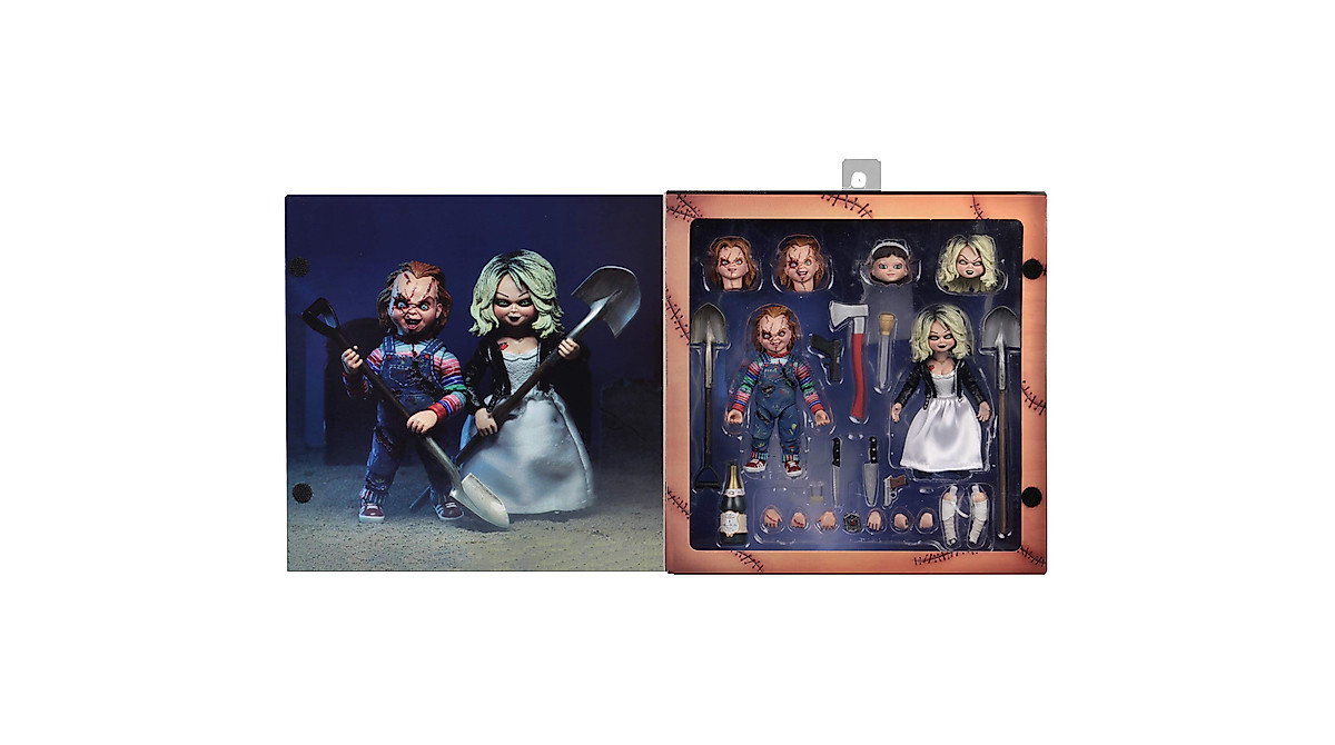 NECA Chucky & Tiffany Action Figures - Bride of Chucky 2-Pack