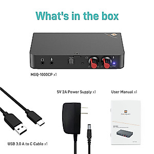 MAXSQUARE HDMI 2.1 Gaming 4K120Hz Video Capture Card/Splitter, HDMI2.1 loopout USB3.1, 4K2K/1080p 120 FPS, Ultra-low Latency, for OBS, Audio Extraction, Record,Stream with PC, XBOX, PS5, TAA Compliant