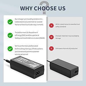 45W 19.5V 2.31A Laptop Charger for HP EliteBook Charger 850 840 830 820 755 745 735 725 G3 G4, Folio 1040 G1 G2 G3; ProBook 650 645 640 470 455 450 445 440 430 G4 G5 AC Adapter Power Supply