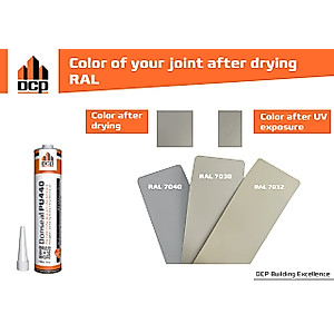 DCP Donseal PU440 Concrete Sealant - Paintable Concrete Expansion Joint Filler - Non-sag Polyurethane Caulk for Joints & Walls - Grey Concrete Sealer 10.1 fl. oz Cartridge
