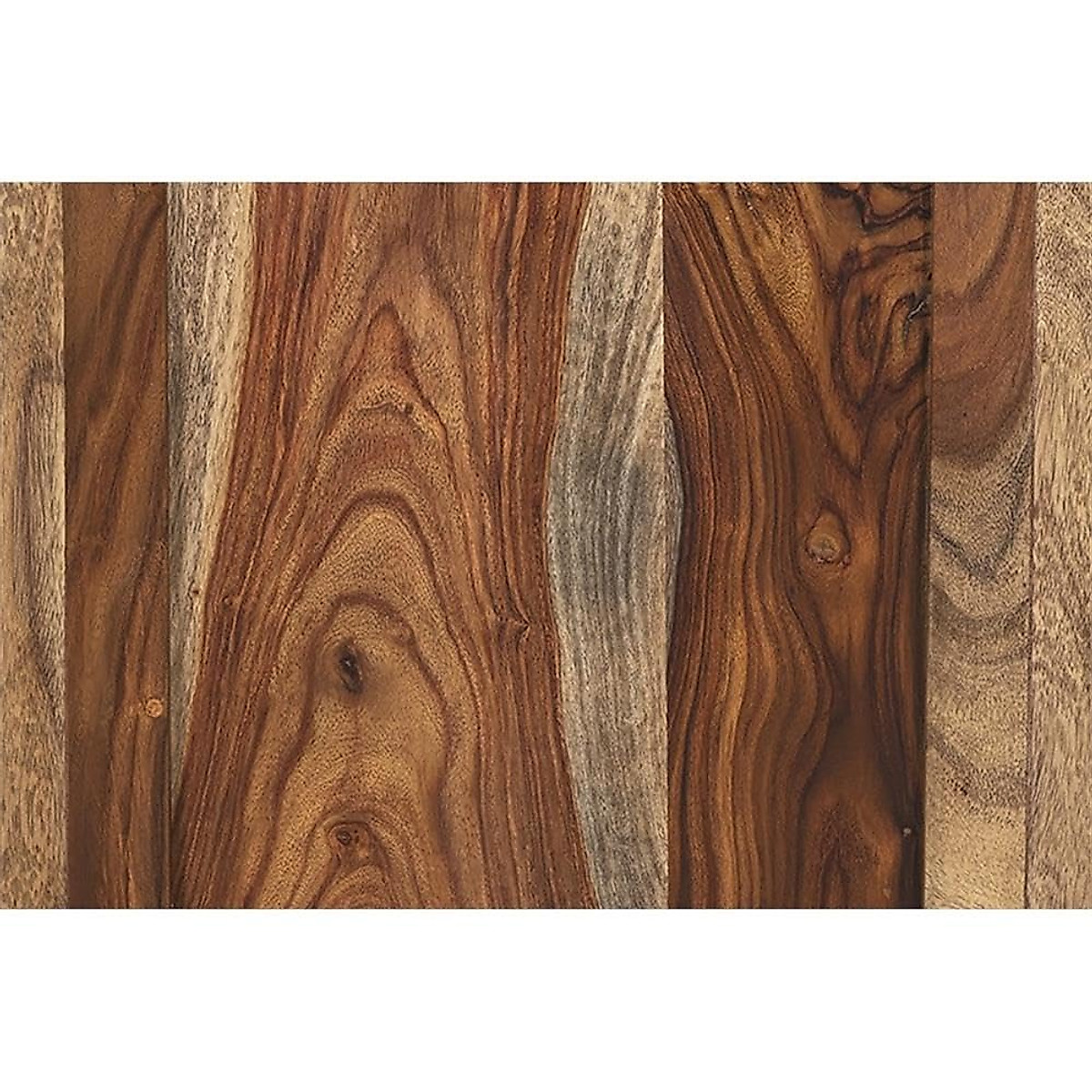 Porter Designs Crossroads Solid Sheesham Wood Bedroom Nightstand in Brown